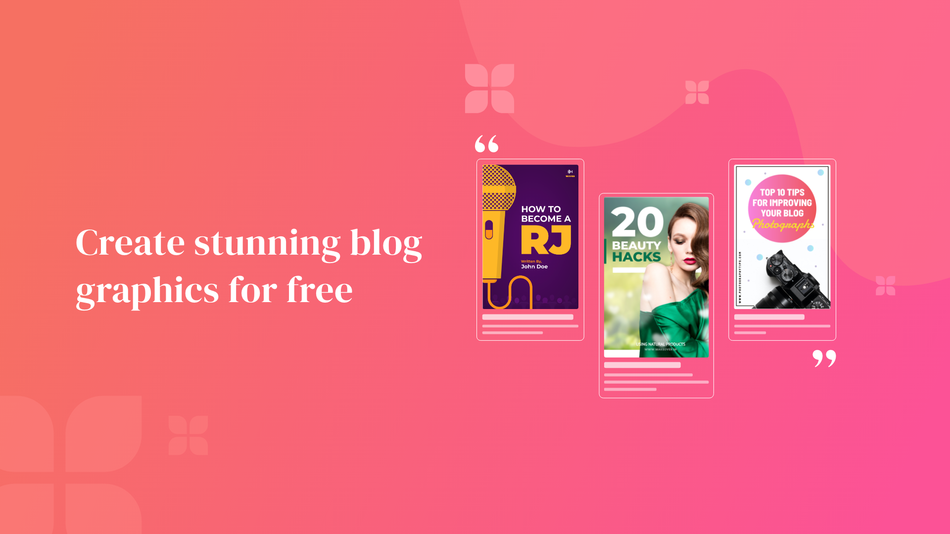 Free Blog Graphics Maker | Create Blog Posts In Style - Picmaker