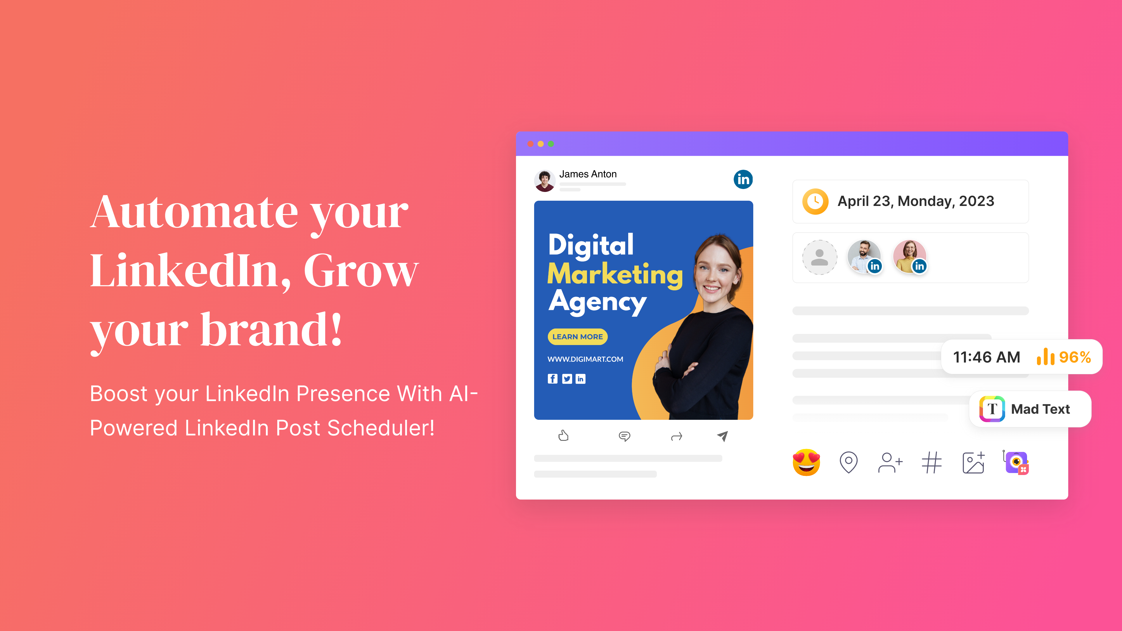 Free AI-Powered Online Linkedin Post Scheduler | Picmaker