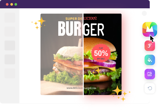 MAD Button | Picmaker's AI-Powered Graphic Design Solution