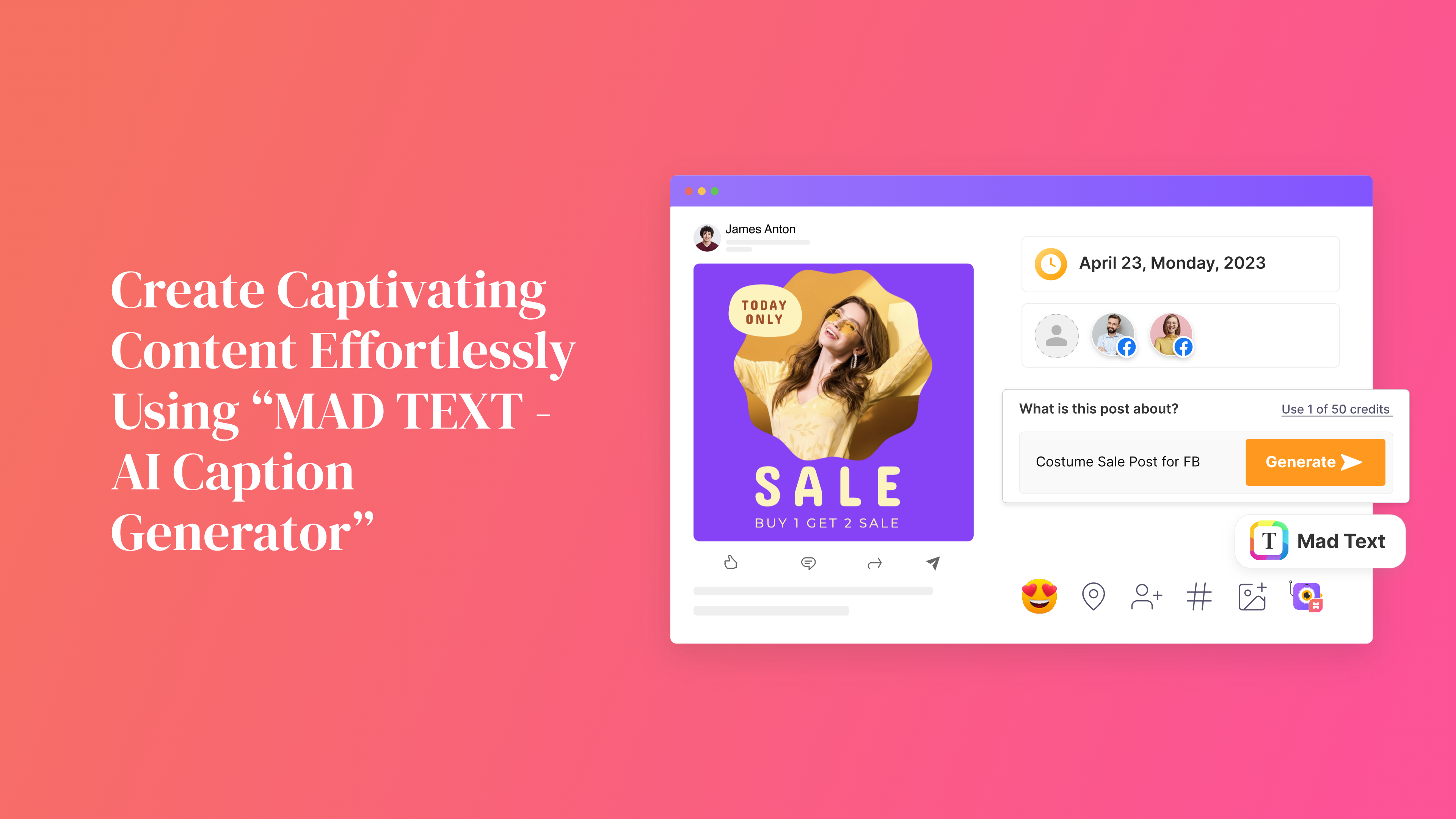 Free AI-Powered Caption Generator | Social Media Captions