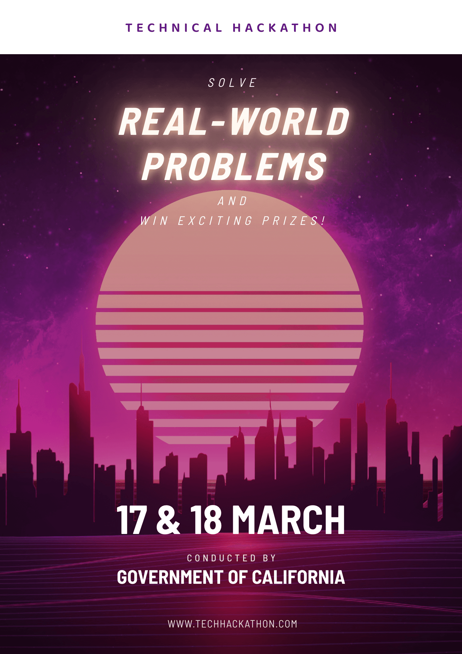 Easy and Free Customizable Hackathon Templates | Picmaker