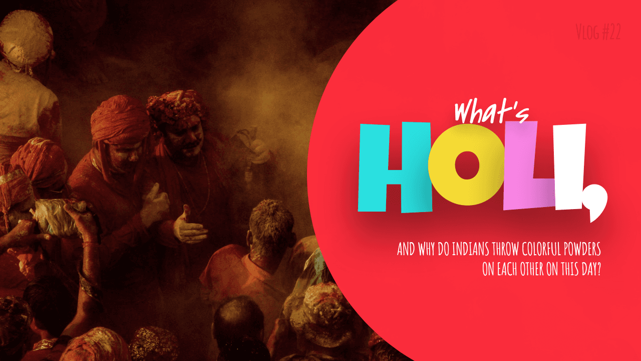Red People Celebrating Holi Whats Holi YouTube Thumbnail