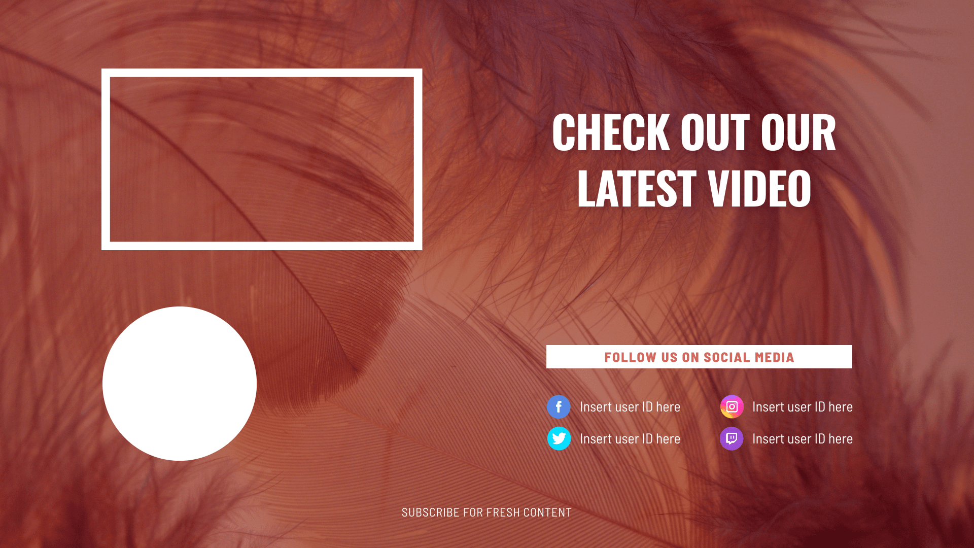 Easy Customizable Youtube End Cards Templates | Picmaker