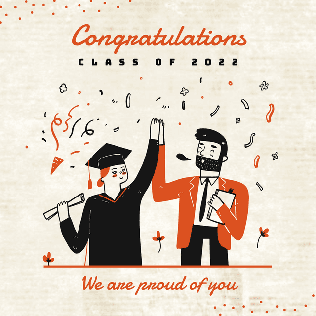 Graduation Day Celebration Linkedin Post Template