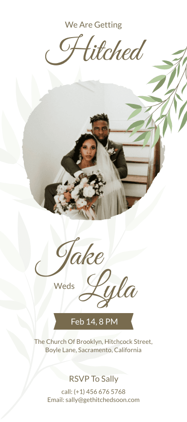 Free and Printable Wedding Rack Card Templates | Picmaker