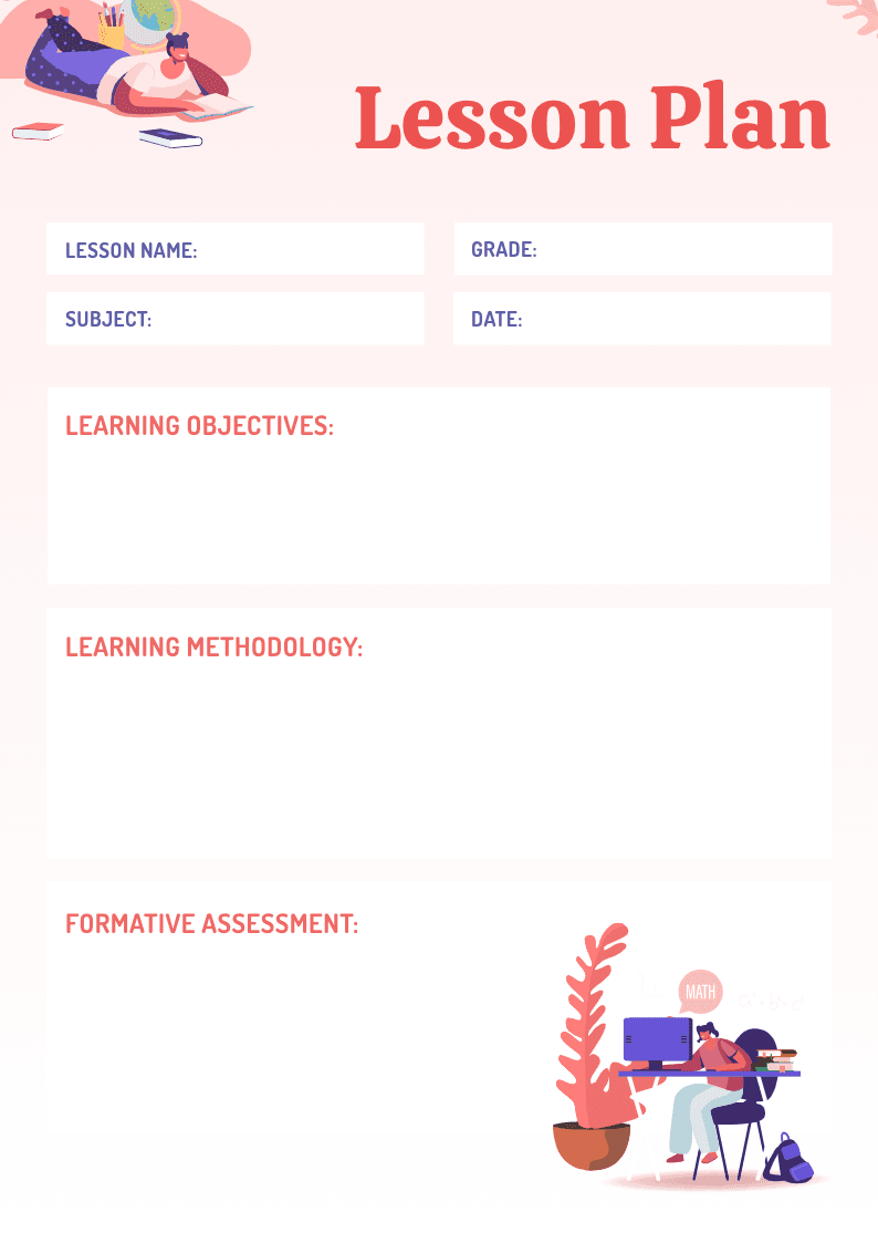Easy and Free Customizable Lesson Plan Templates | Picmaker