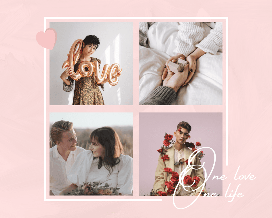 Free Customizable Love Photo Collage Templates | Picmaker