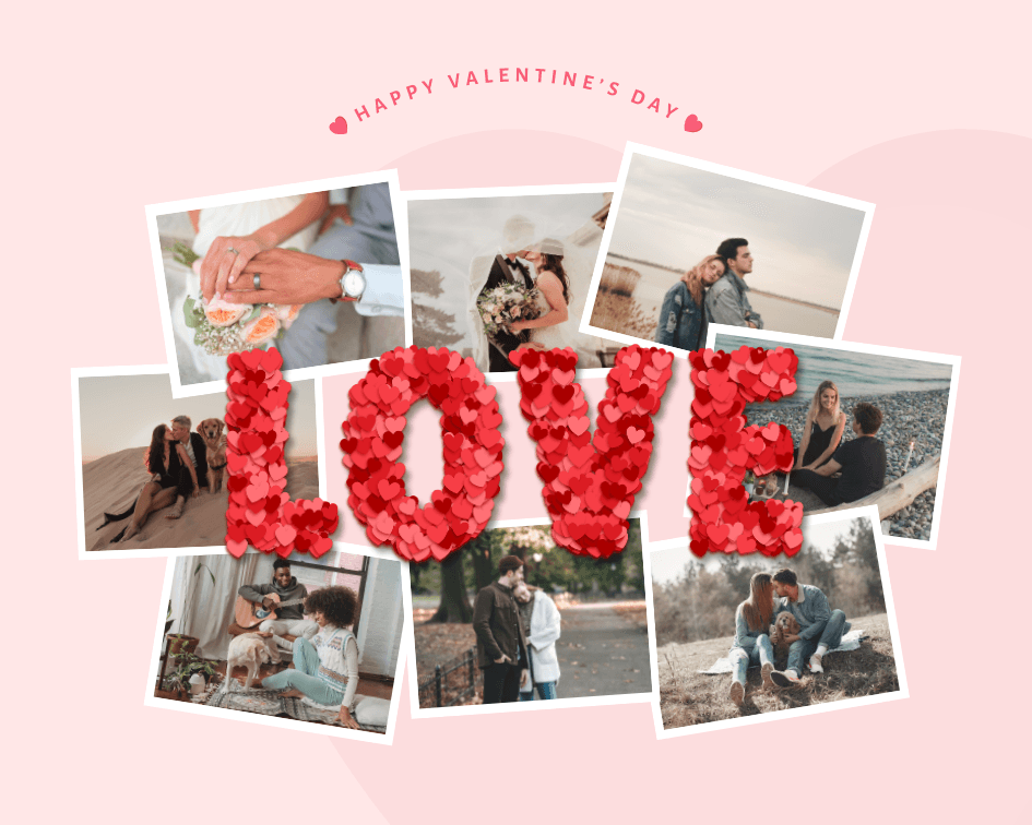 Free Customizable Love Photo Collage Templates | Picmaker