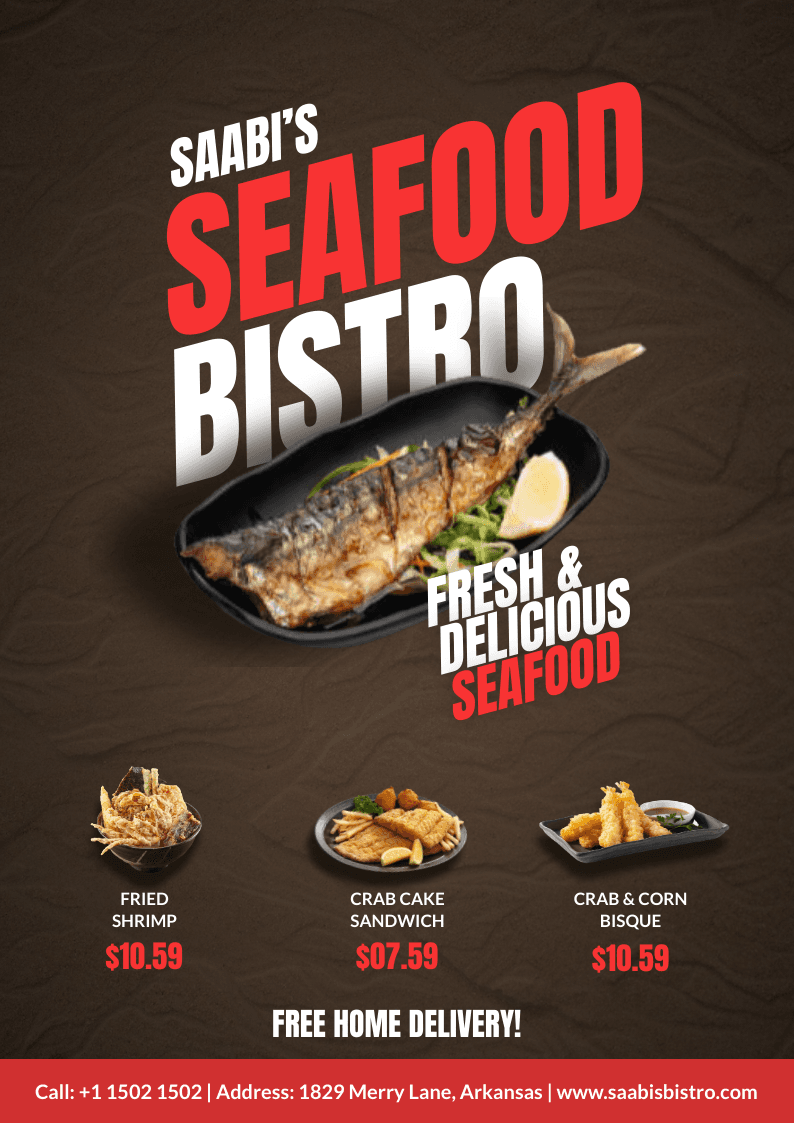 Free Printable Food Flyer Templates | Picmaker