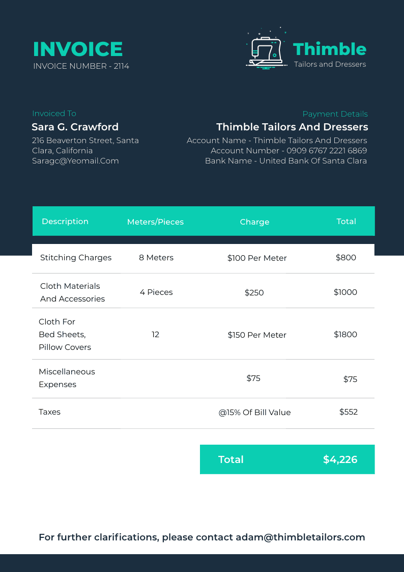 Easy and Free Customizable Invoice Templates | Picmaker