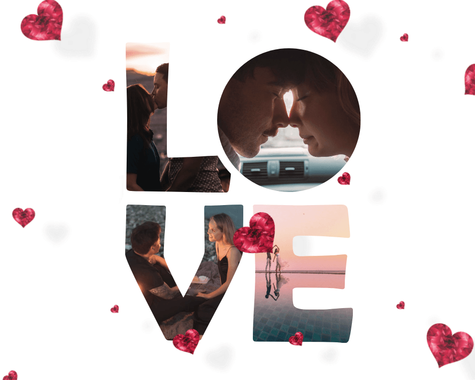 Free Customizable Love Photo Collage Templates | Picmaker