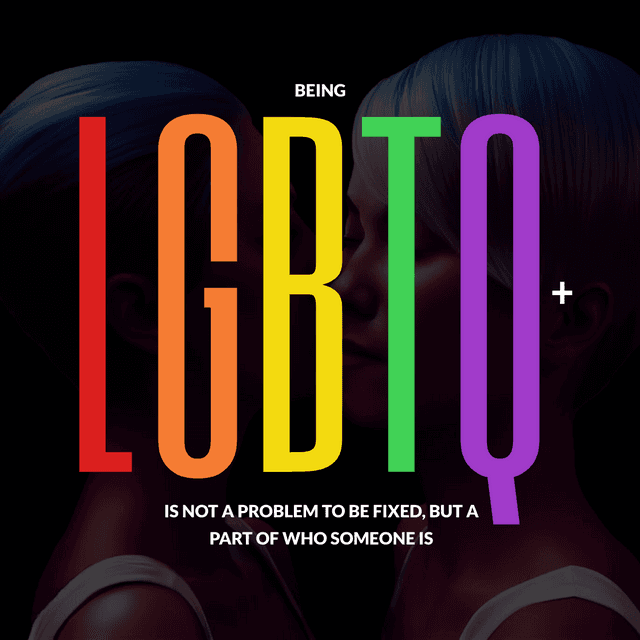 ColourfulBackground LGBTQ Linkedin Post Template