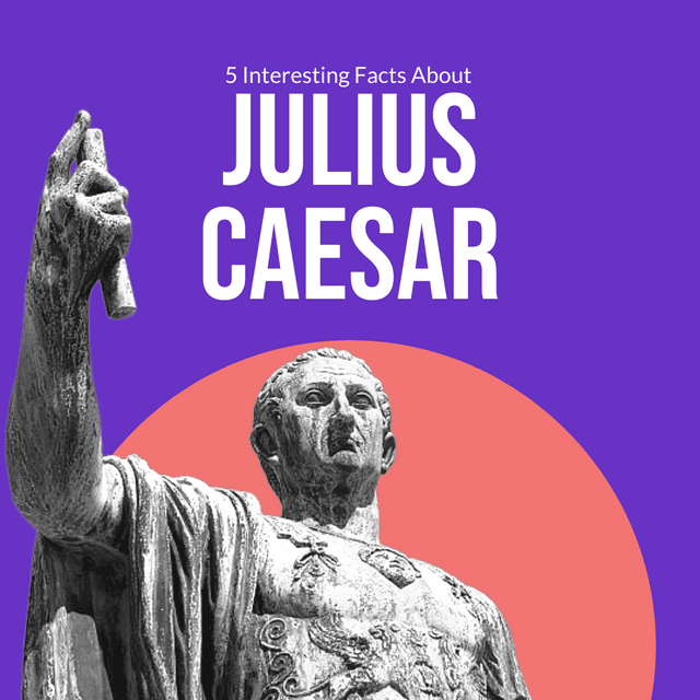 Purple Interesting Facts About Julius Caesar Instagram Carousel Template