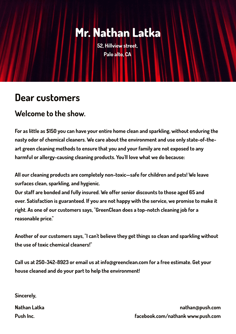 Easy and Free Customizable Letter Templates | Picmaker