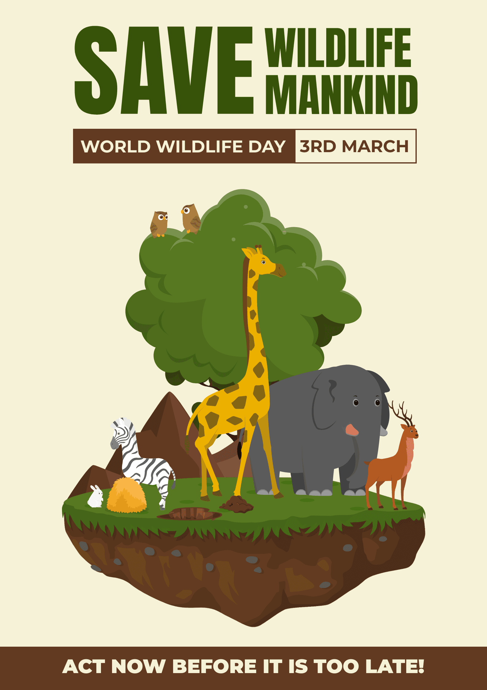 Free Printable Wildlife Poster Templates | Picmaker