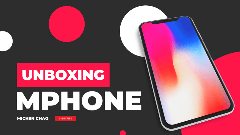 Black Background Phone Unboxing YouTube Thumbnail