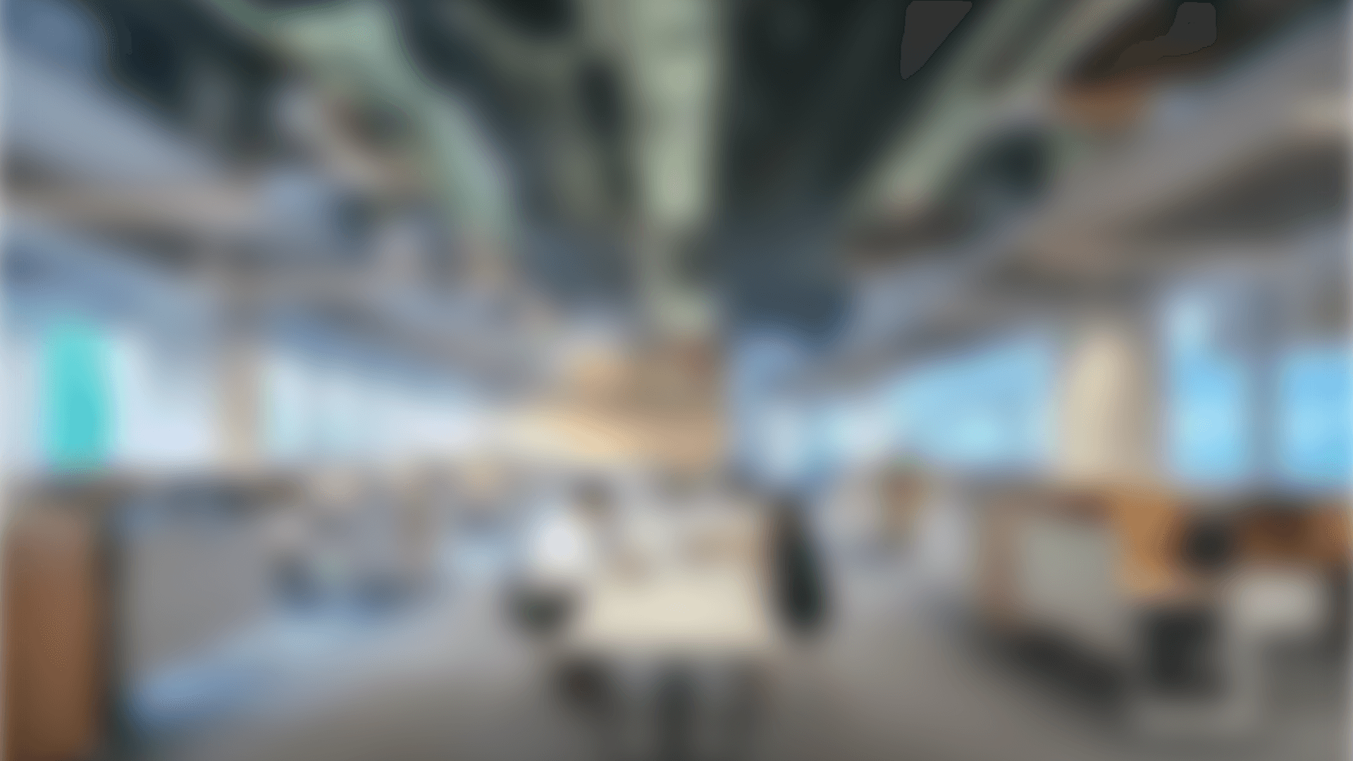 Blurred Workspace Themed Zoom Virtual Background Template