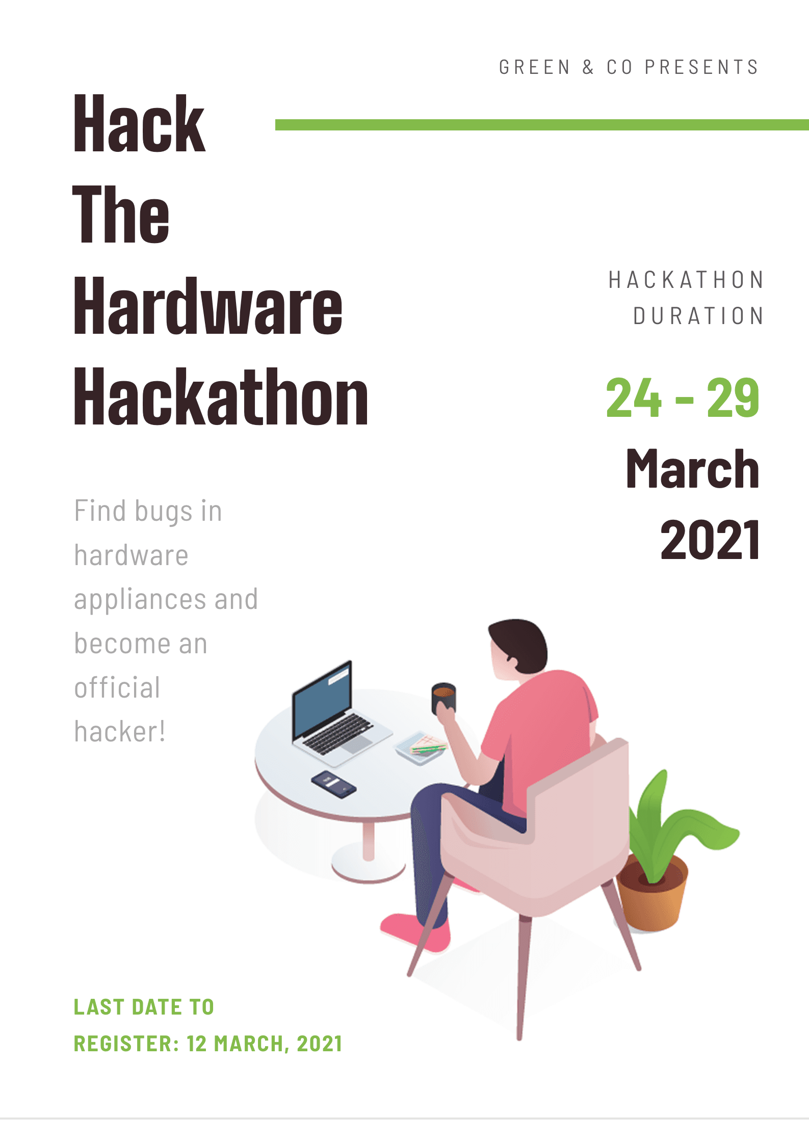 Easy and Free Customizable Hackathon Templates | Picmaker