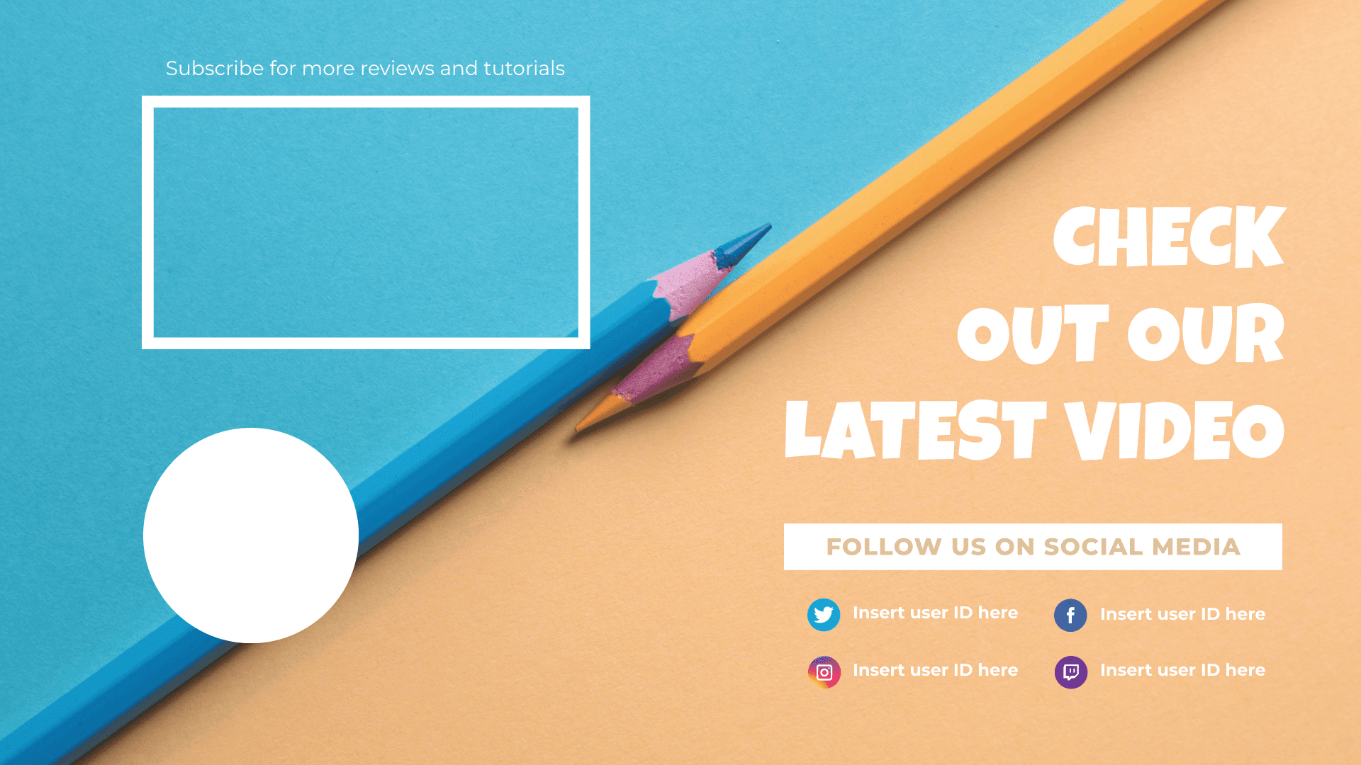 Easy Customizable Youtube End Cards Templates | Picmaker