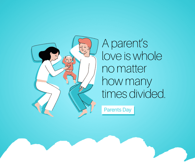 Family Themed Parents Day Facebook Post Template