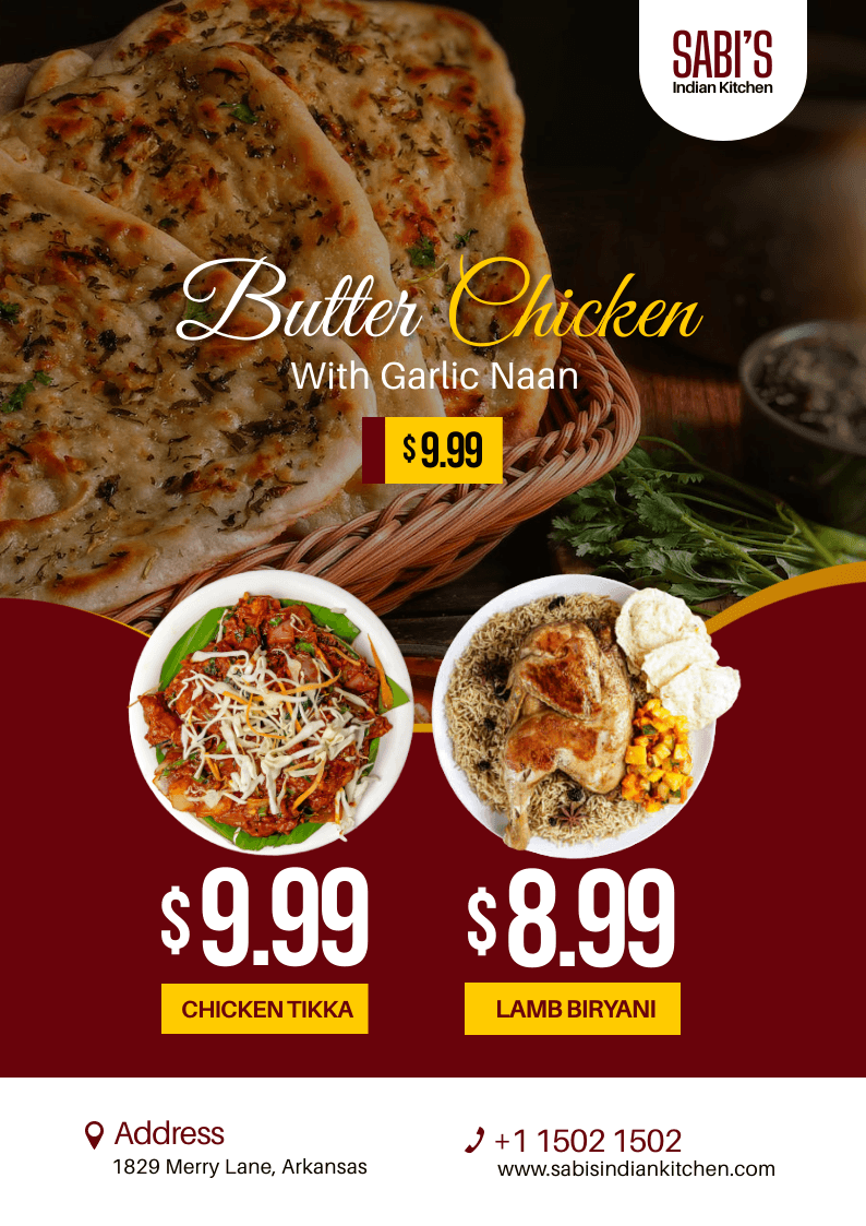 Meat Illustrated Chophouse Flyer Template