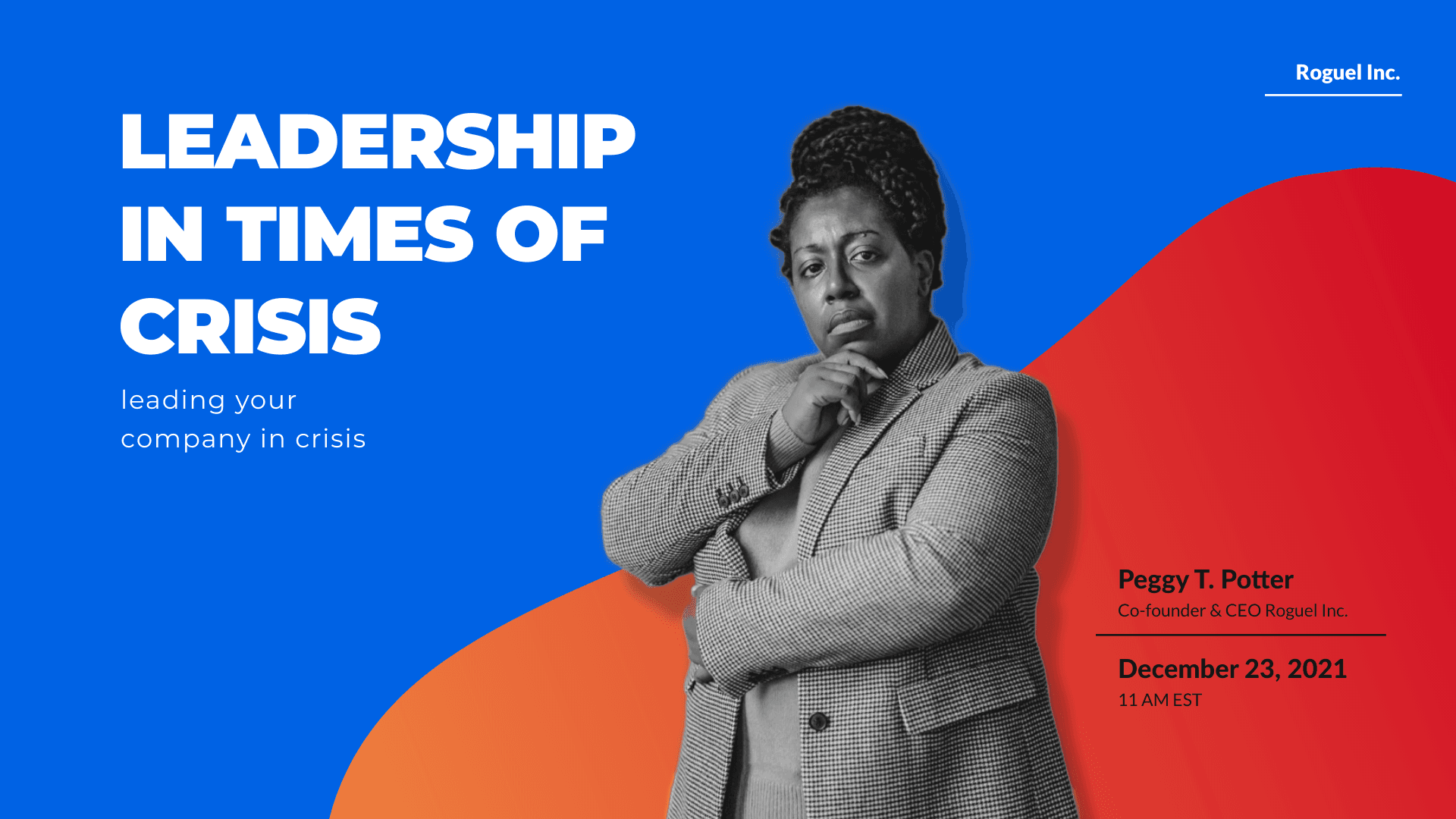 Blue Leadership in Times of Crisis Presentation Template