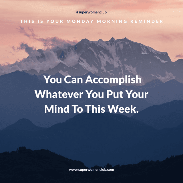 Mountains Illustrated Quote Linkedin Post Template