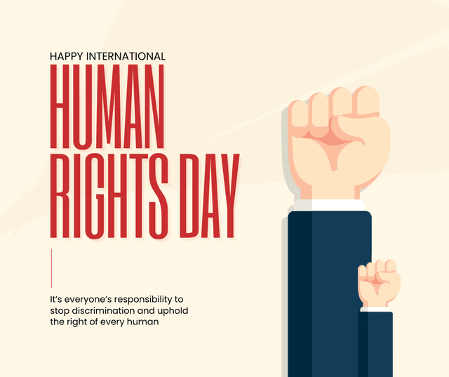 Human Rights Day Facebook Post Template
