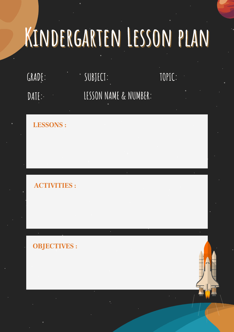 Easy and Free Customizable Lesson Plan Templates | Picmaker