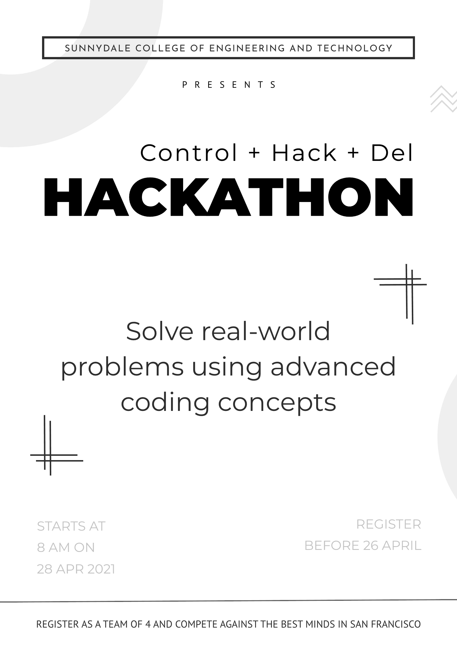 Easy and Free Customizable Hackathon Templates | Picmaker