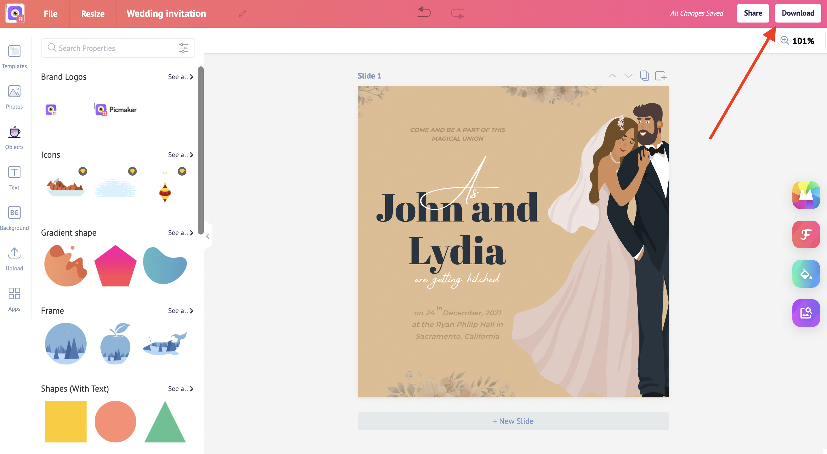How To Design Wedding Invitations Picmaker Tutorials